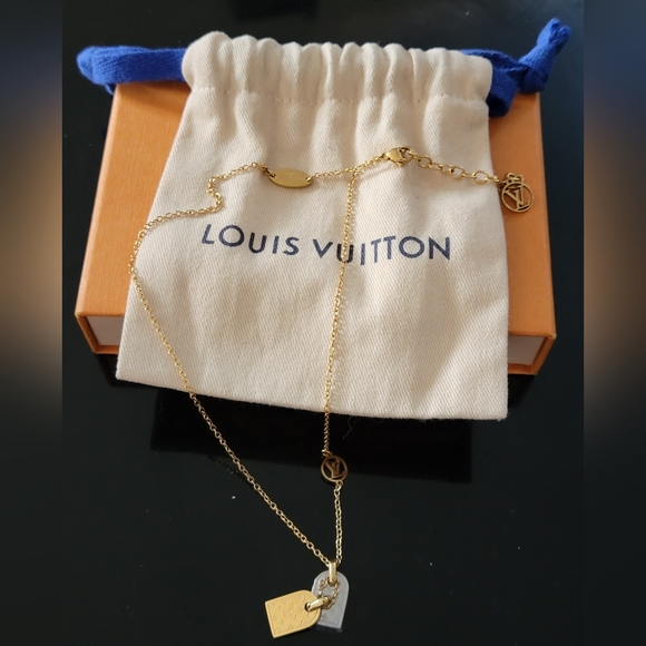 Louis Vuitton | Jewelry | Auth Louis Vuitton Nanogram Necklace | Poshmark